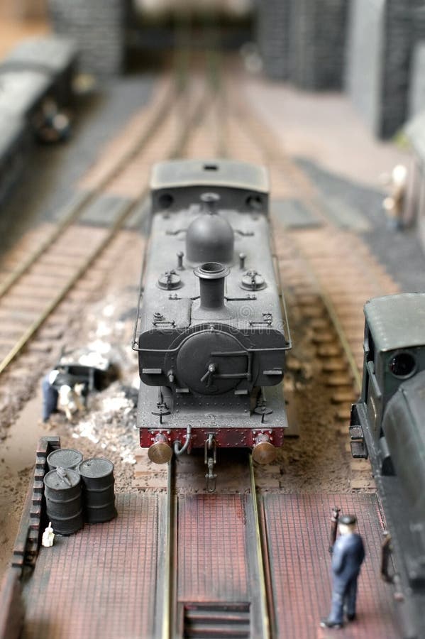 Model steam train stock image. Image of replica, rail - 16573687