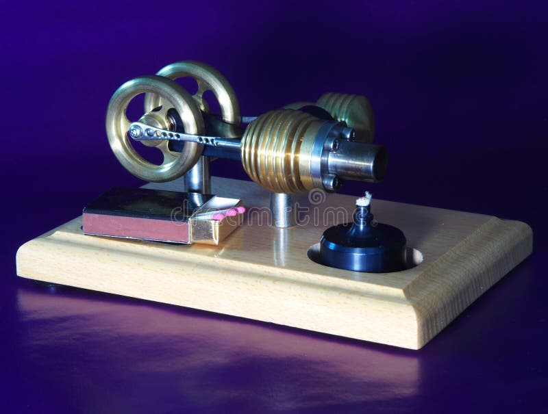 Model of a Stirling engine stock image. Image of shiny - 221828035