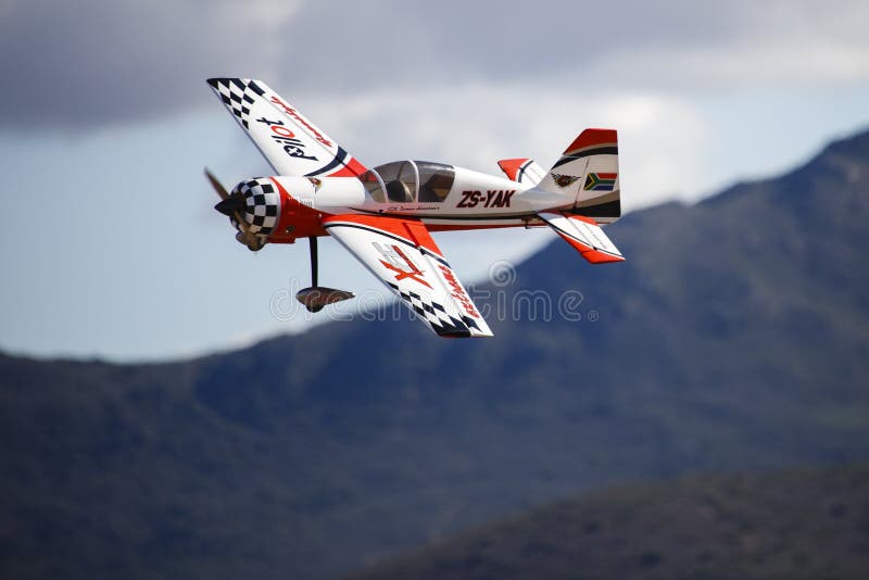 A model stunt plane editorial stock photo. Image of aerial - 55811693