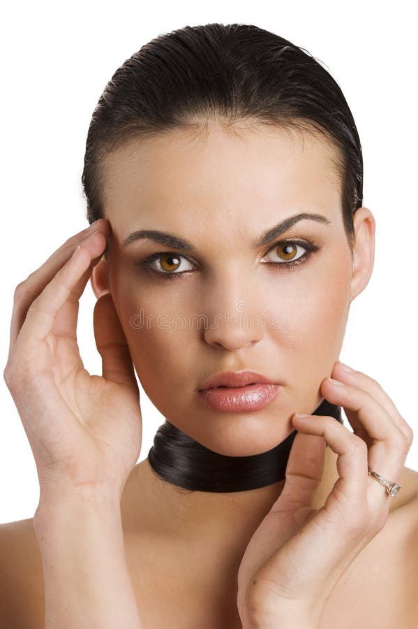 Model taking pose stock photo. Image of makeup, adult - 13859322