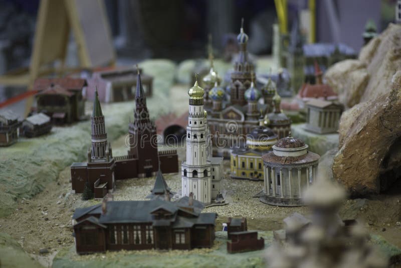 Model temple with domes editorial stock image. Image of architectural ...