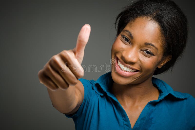 Model with thumbs up stock image. Image of figure, legs - 39253291