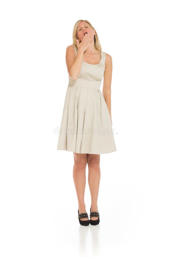 Model tired yawning stock image. Image of woman, person - 54893701