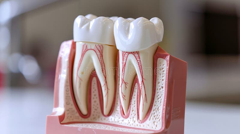 A Model of a Tooth with a Missing Tooth Stock Photo - Image of visible ...