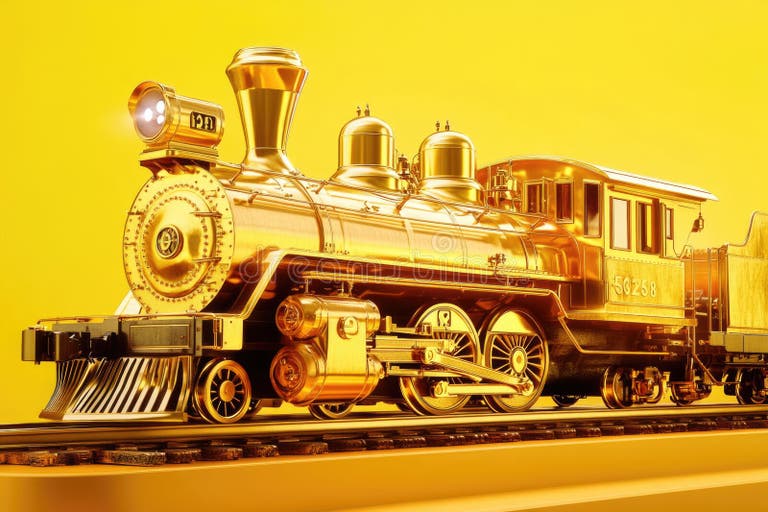 A Model Train on a Train Track, Perfect for Illustrations and Designs ...