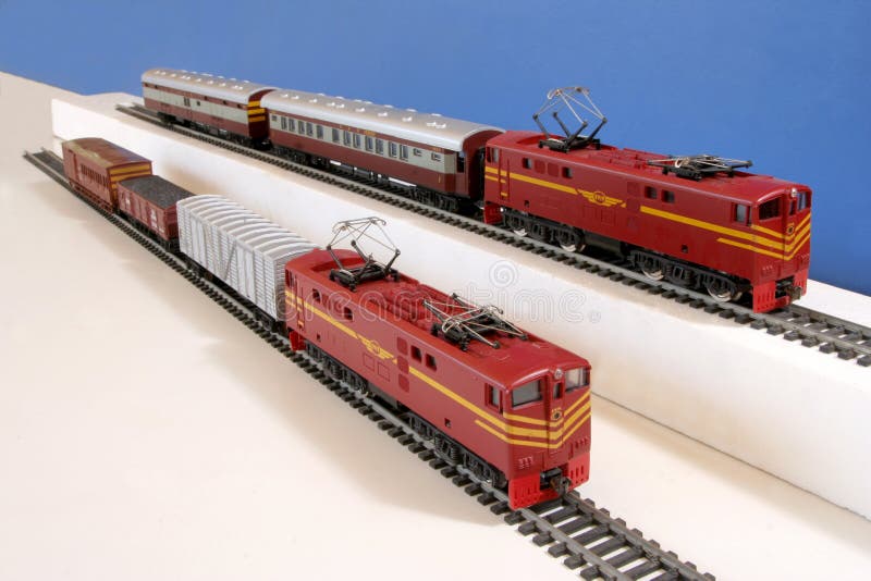 Model Trains stock image. Image of hobby, locomotive, freight - 3115005