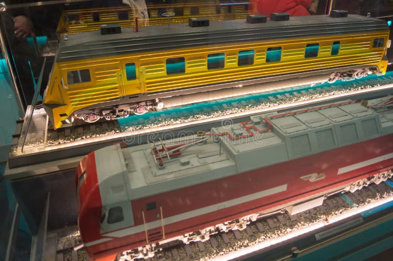 Model trains editorial stock image. Image of maket, transportation ...