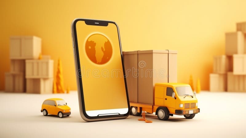 A Model of a Truck that is Delivering Parcels from Online Purchases ...