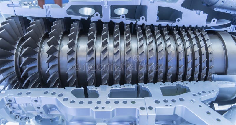 Model of Turbine Engine with Longitudinal Section for Studying ...