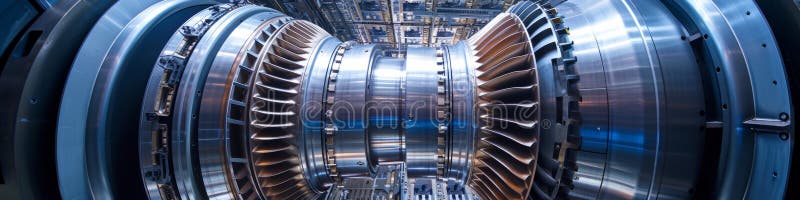 Model of Turbine Engine with Longitudinal Section for Studying ...