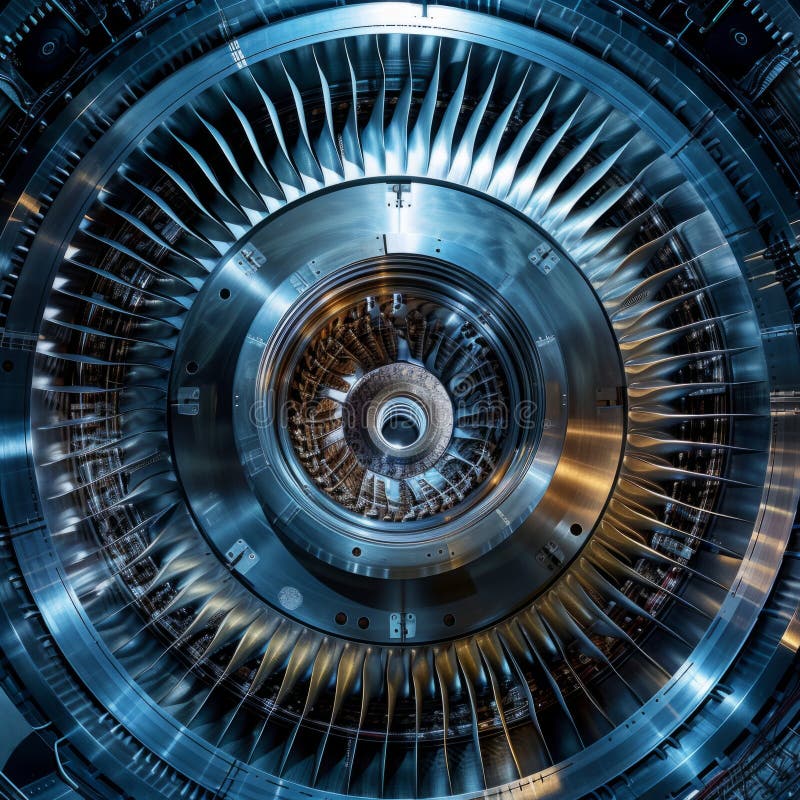 Model of Turbine Engine with Longitudinal Section for Studying ...