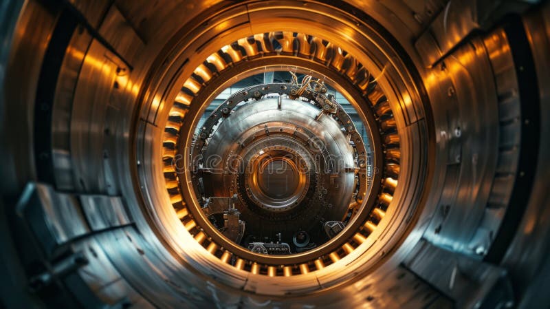 Model of Turbine Engine with Longitudinal Section for Studying ...