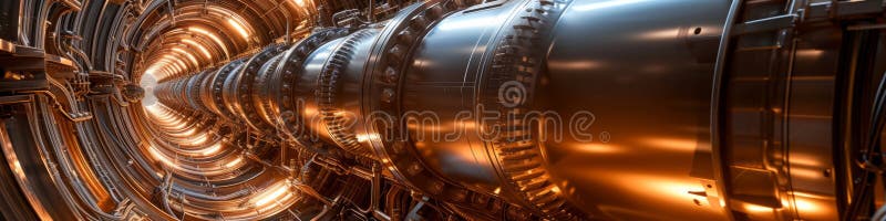 Model of Turbine Engine with Longitudinal Section for Studying ...