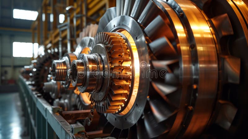 Model of Turbine Engine with Longitudinal Section for Studying ...