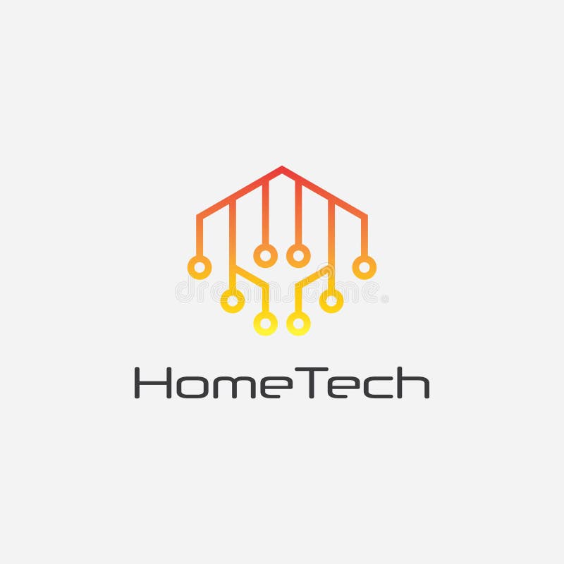Model Van Het Logo Van Het Home Smart Iconcreative House-symbool ...