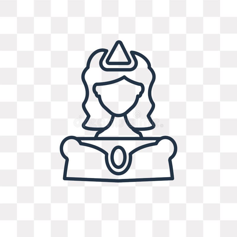 Model Vector Icon Isolated on Transparent Background, Linear Mod Stock ...