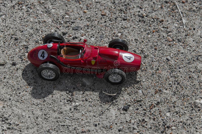 Model of a Vintage Single Seater Car Stock Photo - Image of driving ...