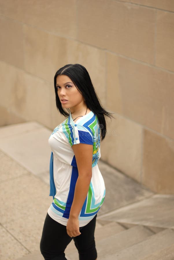 Model Walking stock photo. Image of trendy, intense, concrete - 10422720