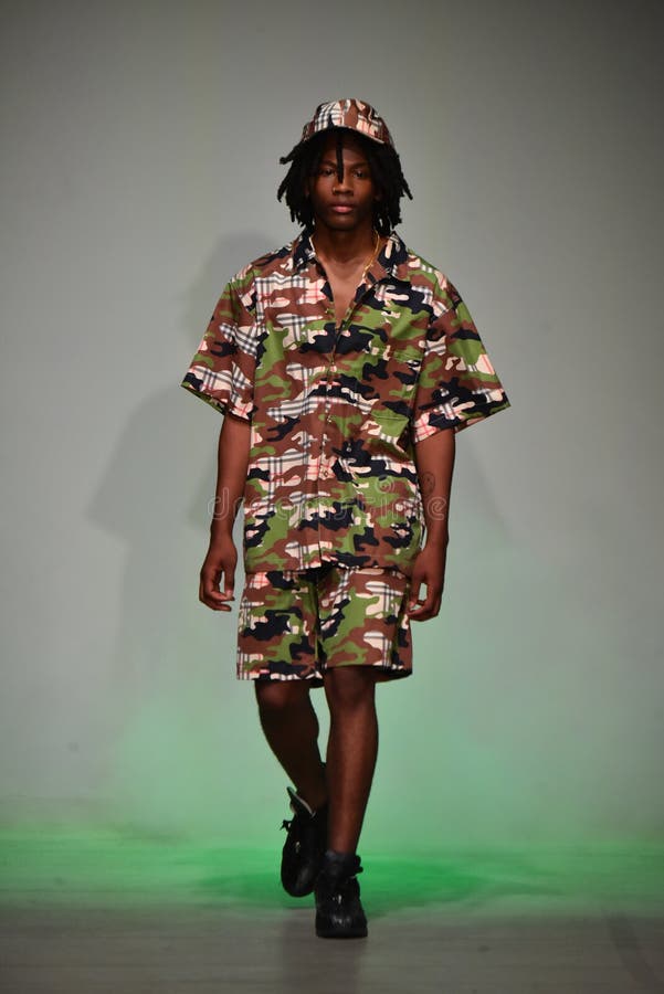 A Model Walks The Runway At The Landlord Show Editorial Photo Image