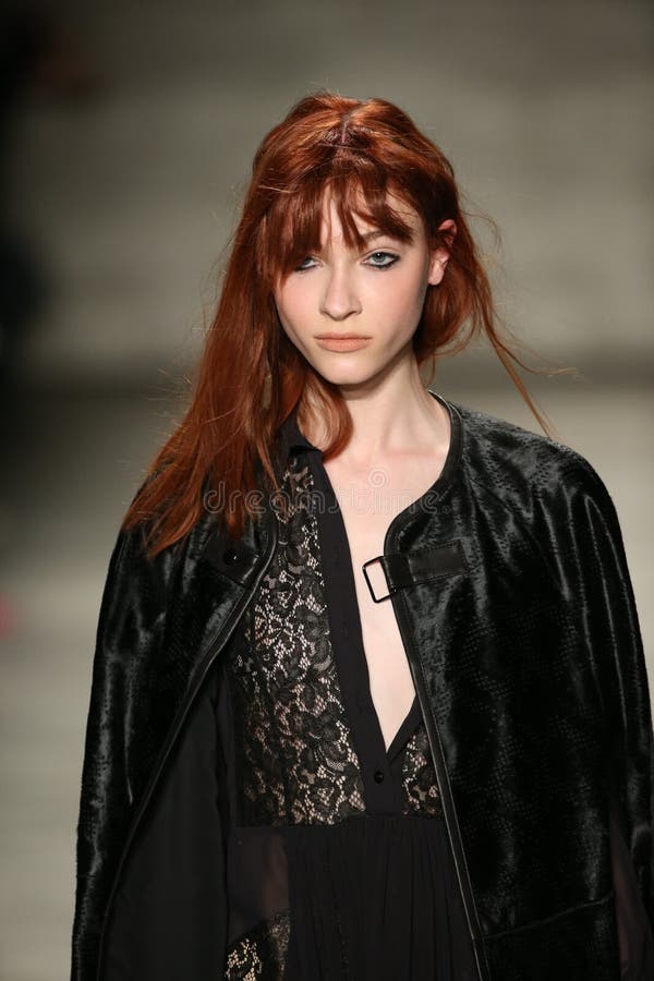 A Model Walks The Runway At The Rebecca Minkoff Fashion Show With