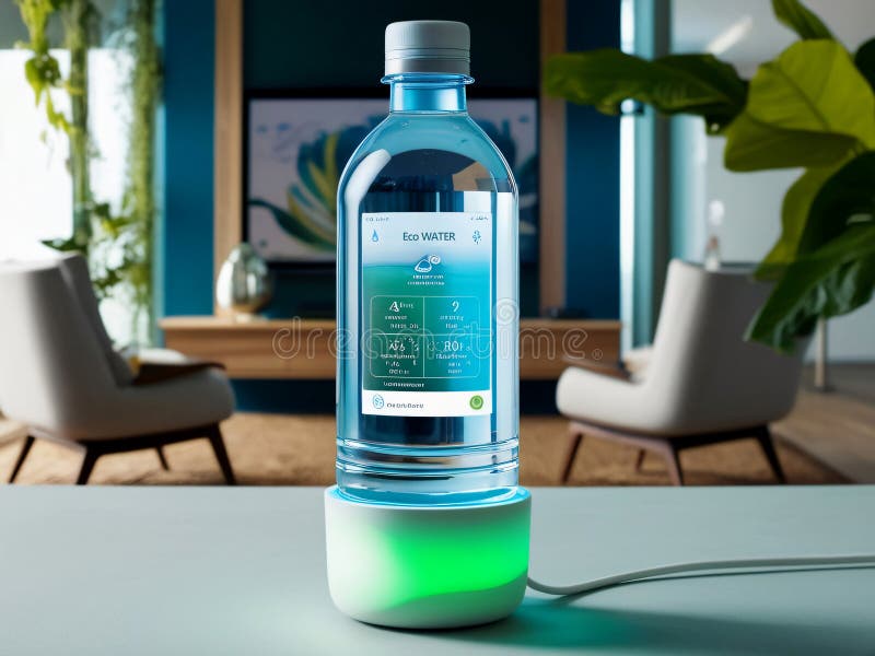 A Model of a Water Bottle of the Future Stock Illustration ...
