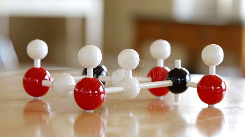 Model of a Water Molecule (H2O) with Carbon and Two Hydrogen Atoms ...