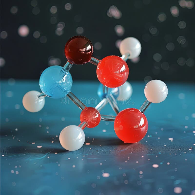 Model of Water Molecule with Hydrogen Stock Illustration - Illustration ...