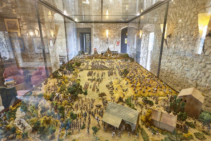 Model of Waterloo Battle with Tin Miniature Soldiers Troops. Strategy ...