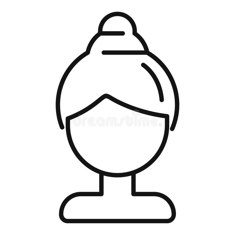 Model Wig Icon Outline Vector. Face Fashion Fake Stock Vector ... Model Wig Icon Outline Vector. Face Fashion Fake Stock Vector ...