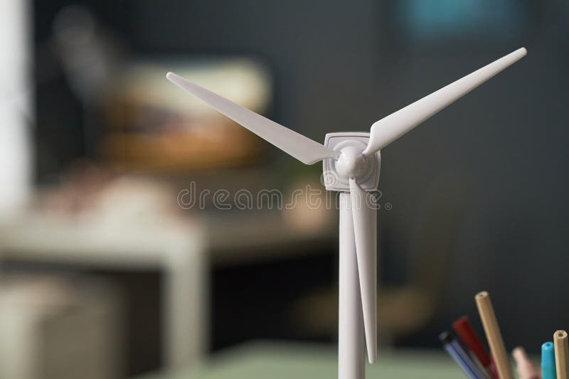 Model of Windmill in Office Stock Image - Image of ecology, engineering ...
