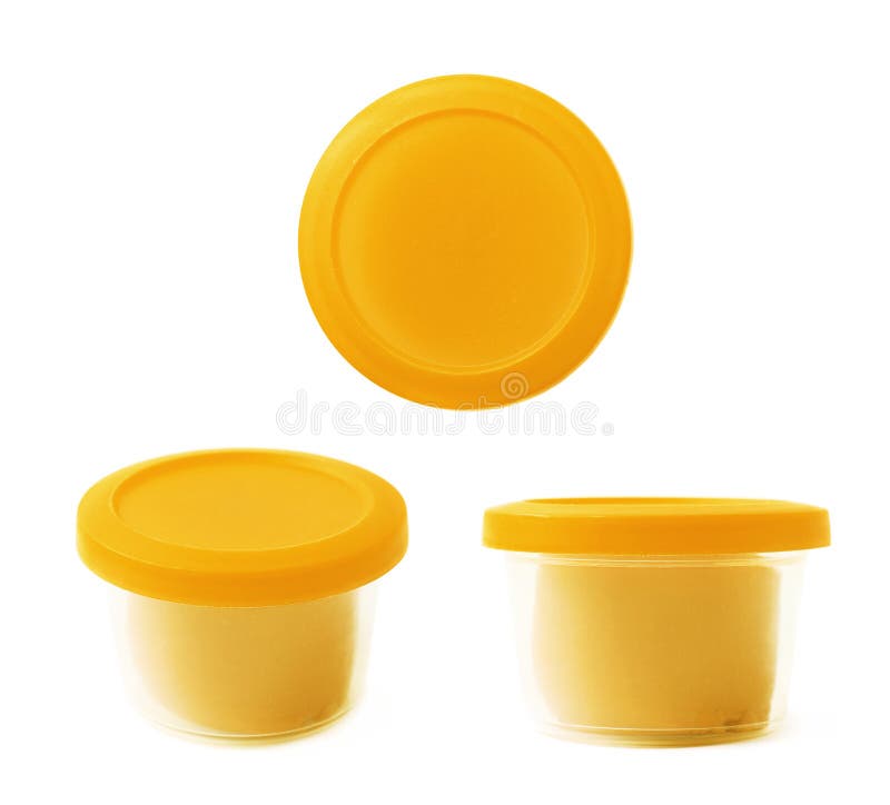 Modeling Clay in a Container Stock Image - Image of modelling, molding ...