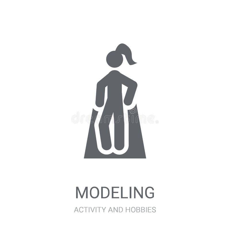 Modeling Icon. Trendy Modeling Logo Concept on White Background Stock ... Modeling Icon. Trendy Modeling Logo Concept on White Background Stock ...