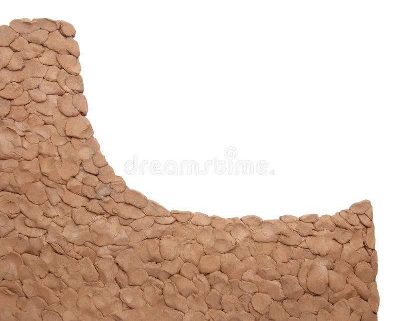 Modeling Natural Clay Pattern Isolated on White Background. Stock Photo ...