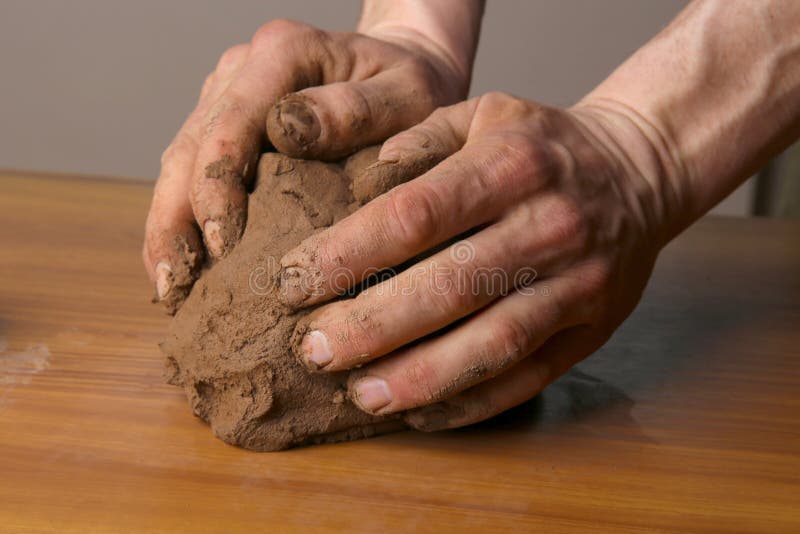 Modeling Natural Clay Pattern Isolated on White Background. Stock Photo ...