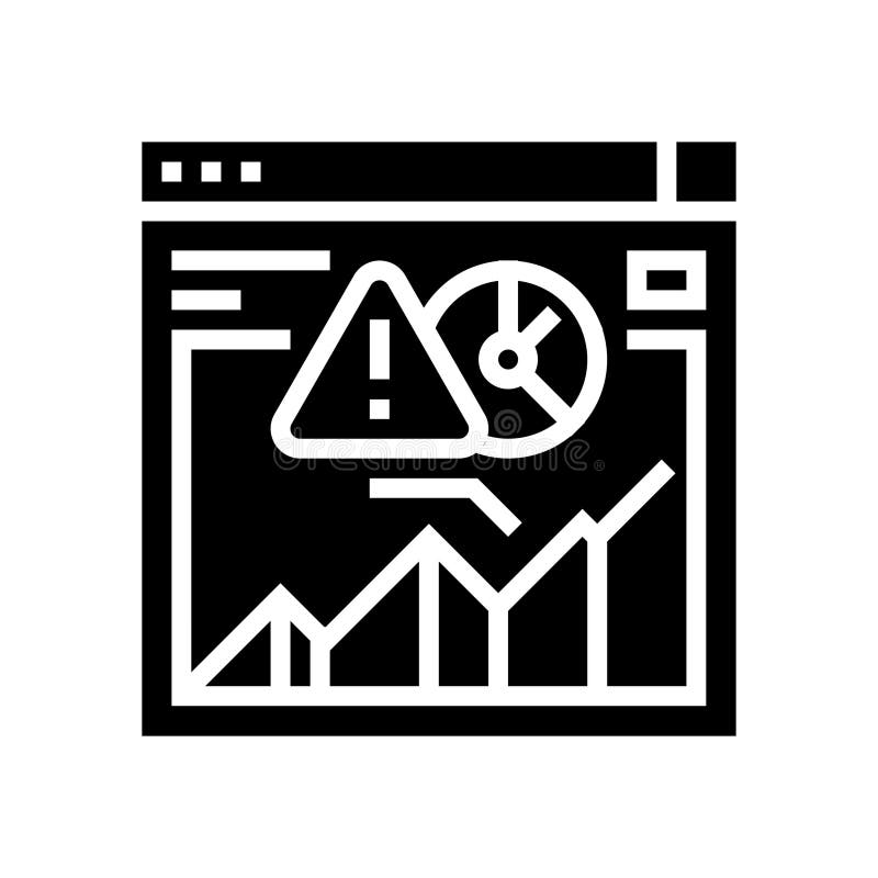 Modeling Risk Glyph Icon Vector Illustration Stock Vector ...