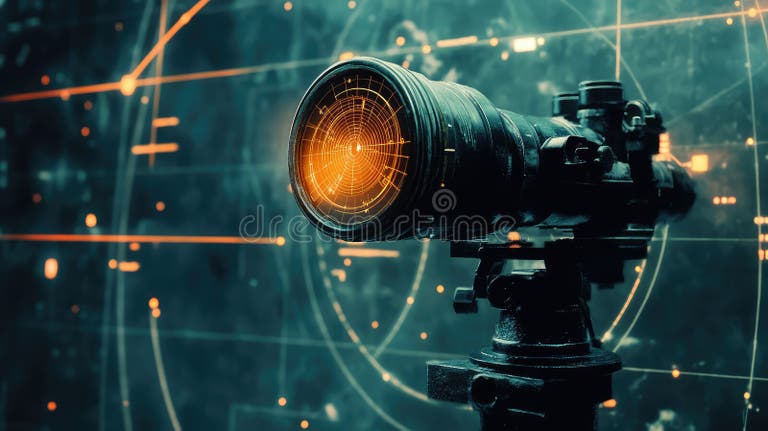 Modeling Scanning Radar Digital Twin Stock Illustration - Illustration ...