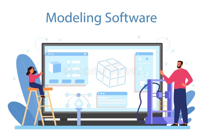 Modeling School Subject Online Service or Platform. Engineering, Stock ...