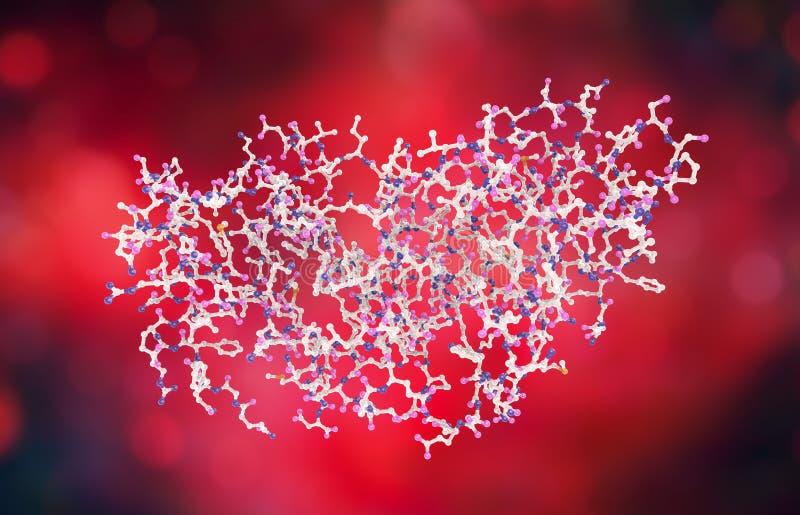 Modelli Molecolari Di Gamma Interferone Illustrazione di Stock ...