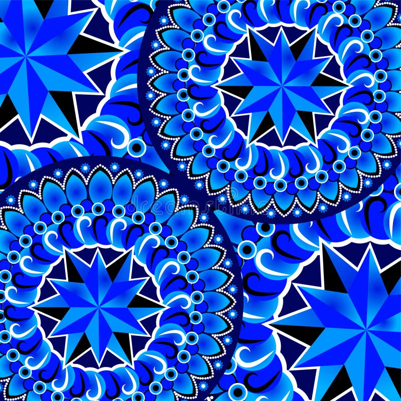 Modello Con Le Mandale Variopinte Illustrazione Vettoriale ...