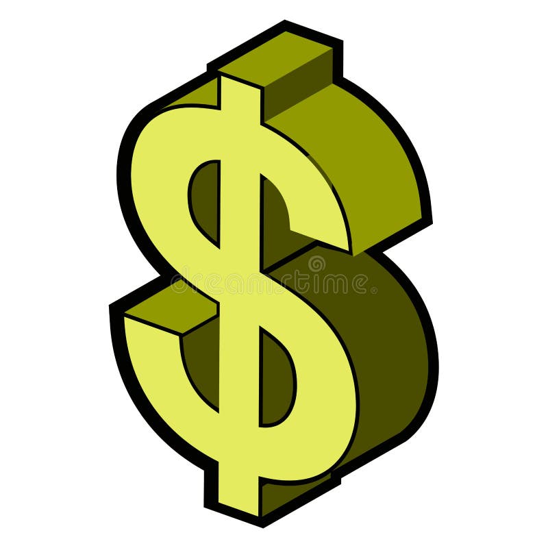 Bordo Di Simbolo Dei Soldi In 3d Illustrazione di Stock - Illustrazione ...