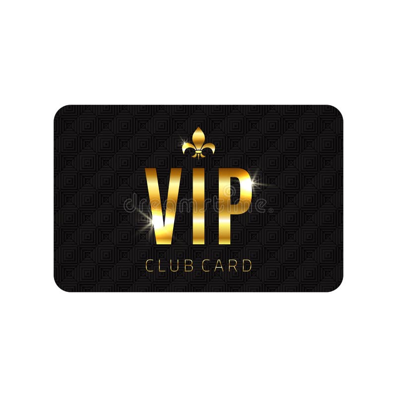Modello della carta di VIP illustrazione vettoriale. Illustrazione di ...