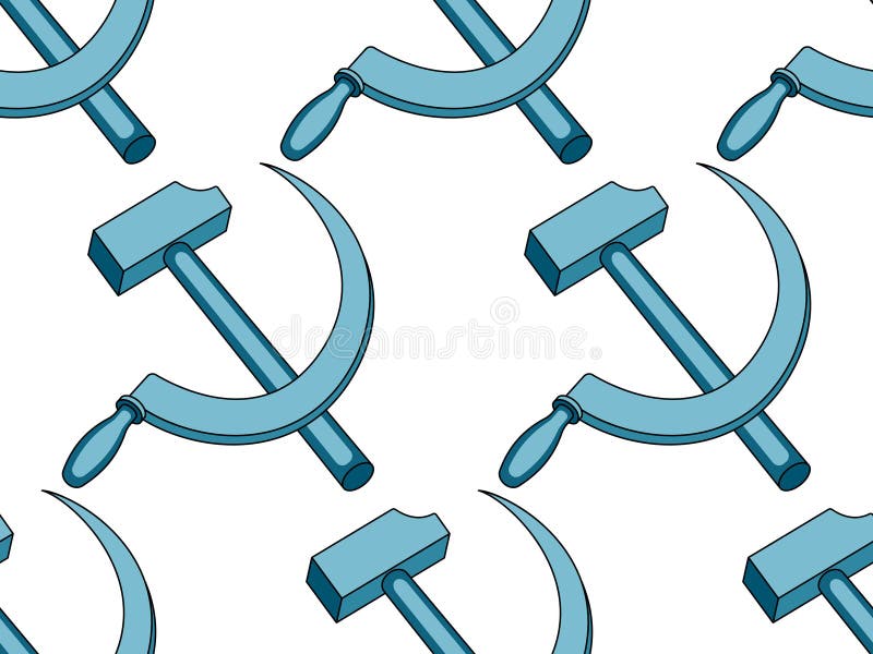 Modello Della Falce E Martello Illustrazione Vettoriale - Illustrazione ...