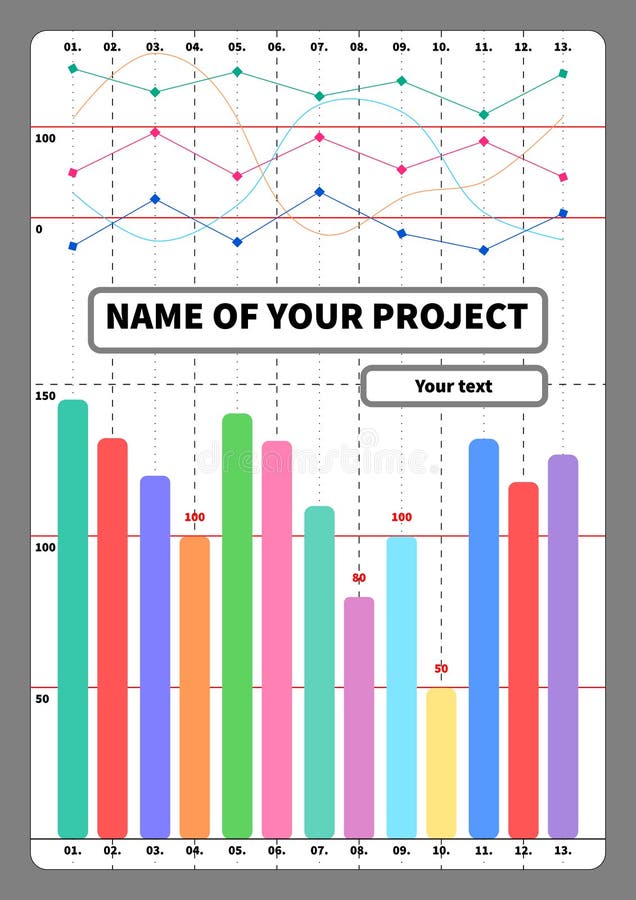 Modello Di Copertura Con Le Statistiche Dei Grafs Illustrazione ...