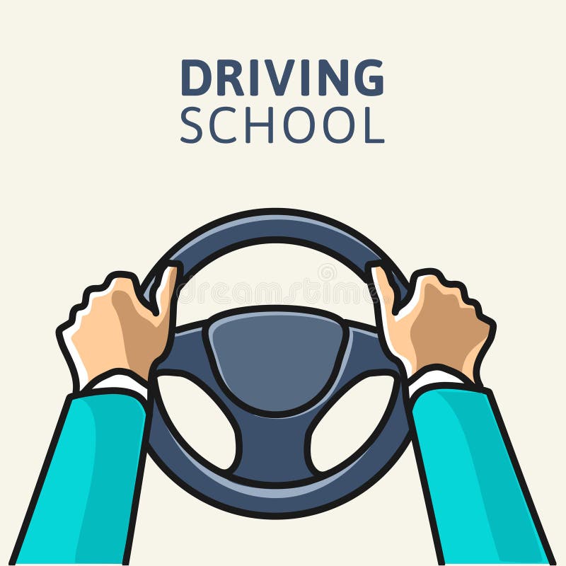 Modello Di Logo Della Scuola Guida Illustrazione Vettoriale ...