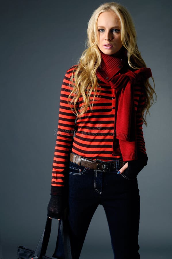 Modello di moda immagine stock. Immagine di stile, isolato - 28150729