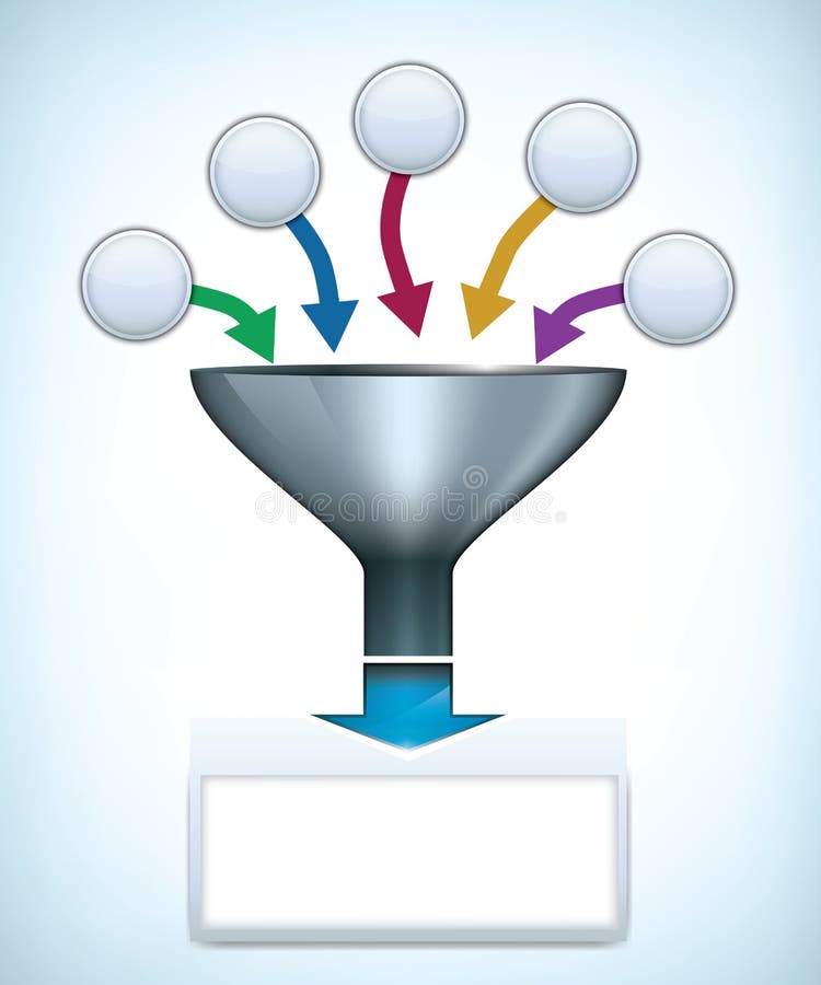 Modello Di Presentazione Dell'imbuto Illustrazione Vettoriale ...