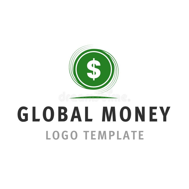 Modello Globale Di Logo Dei Soldi Illustrazione Vettoriale ...