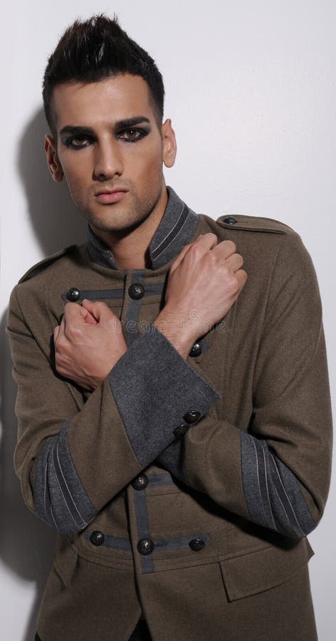 Primo piano del Modello fotografia stock. Immagine di androgino - 20479516