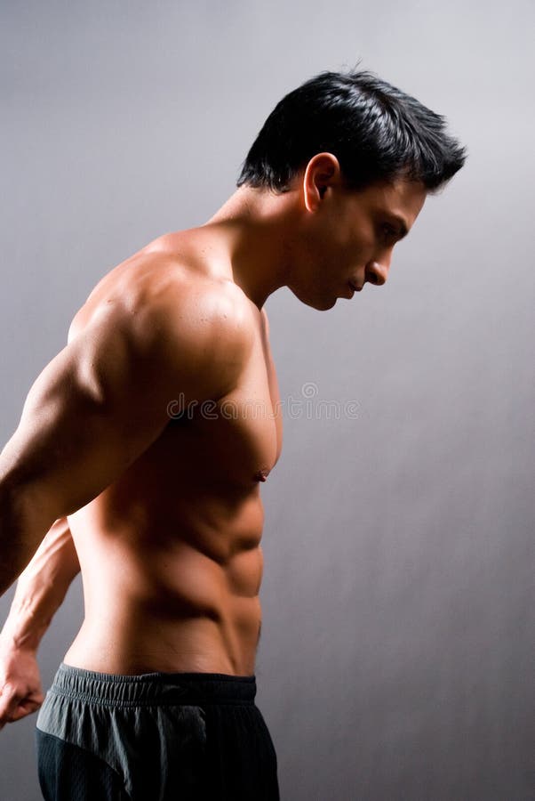 Modello Di Fitness Maschile Fotografia Stock - Immagine di affascinante ...