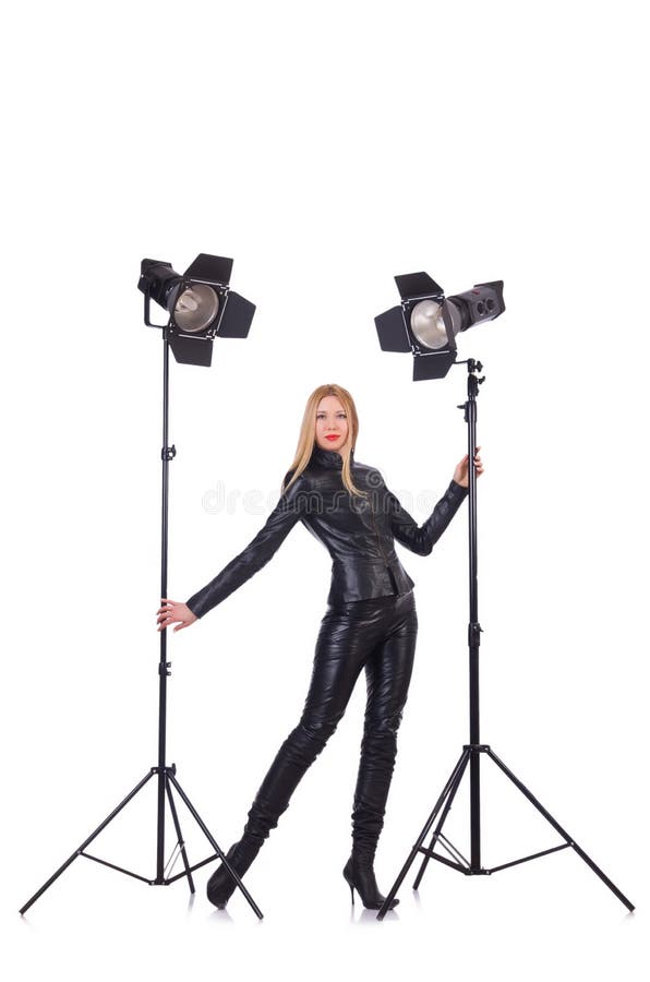 Modello nello studio fotografia stock. Immagine di ritratto - 31601258